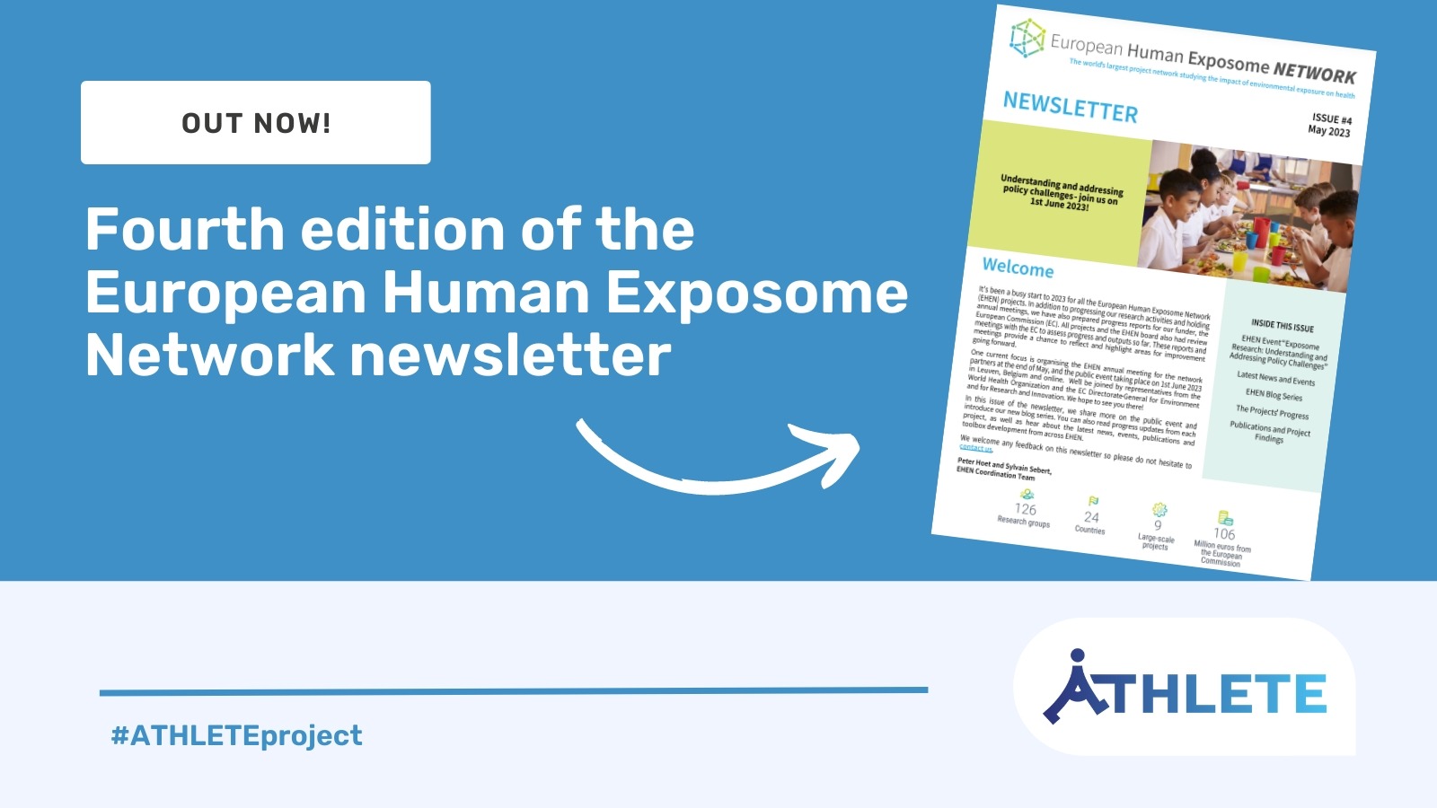 Read the fourth edition of the European Human Exposome Network newsletter! - Athlete